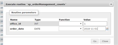 mysql stored procedure returns some weird results stack