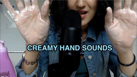 English And French Asmr Intense Creamy Hand Sounds Whispering