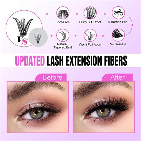 Xinduolei Diy Lash Extension Kit Mix Lash Lift Kit Individual Lashes