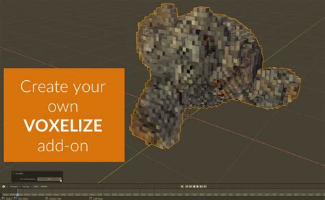 write your own add on “voxelize” turns anything into voxels