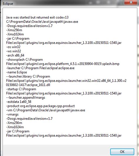 java eclipse not working on windows 7 professional 64