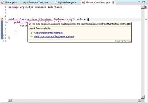 java abstract class and abstract method tech tutorials