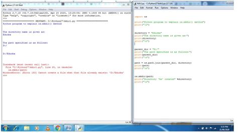 python mkdir working of mkdir in python with programming examples