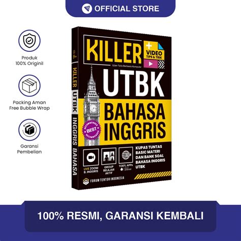 Jual Buku Utbk Sbmptn Bahasa Inggris Killer Terlengkap Terbaru Shopee