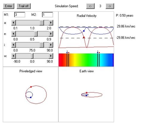 binary star simiulation