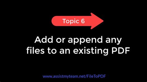 topic 6 add or append any files to an existing pdf pdf converter