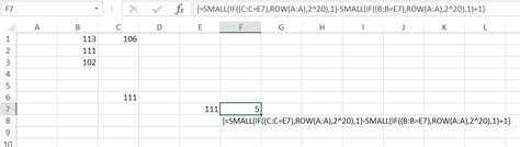 excel formula in counting distance between a specific value in rows