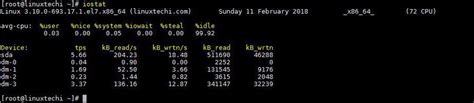 how to monitor linux systems performance with iostat command