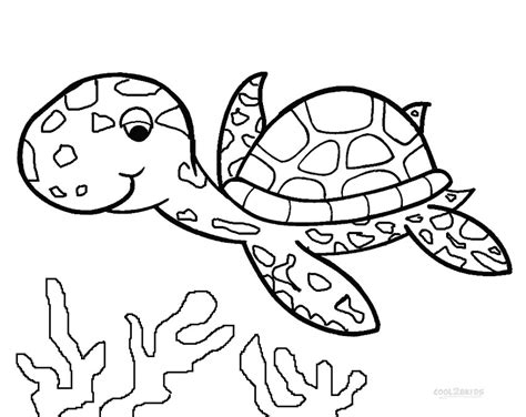 Dibujo De Una Tortuga Marina Para Imprimir Y Colorear Dibujando Con