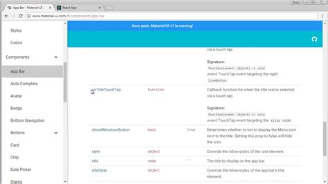 Урок 4 react js material ui Создание левого меню youtube