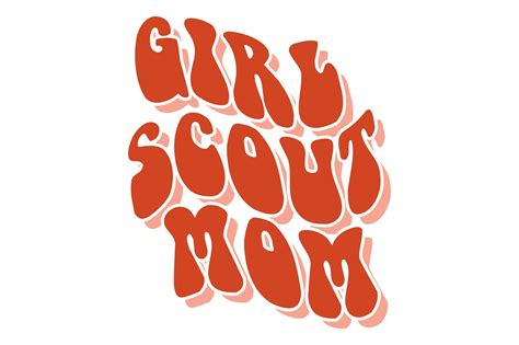 Girl Scout Mom Groovy Retro Svg Design Graphic By Crafted Wonders