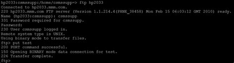 ftp command in unix learn unix online