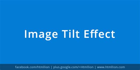 image tilt effect html lion