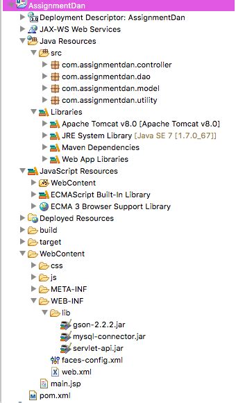 tomcat java lang classnotfoundexception com assignment