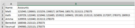 excel excal vba convert a string of number numbers to rows and add