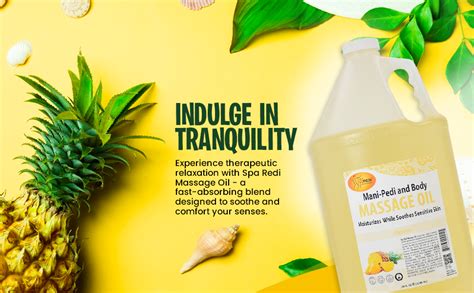 Spa Redi Massage Oil Pineapple 128 Oz Professional