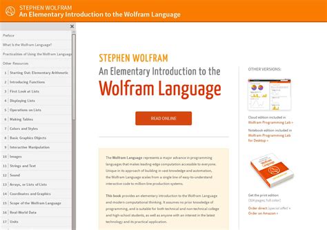 das buch an elementary introduction to the wolfram language ist im