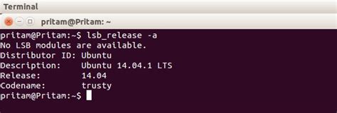 how to find out linux ubuntu os version installed on your pc