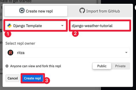 creating and hosting a basic web application with django and repl it