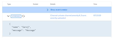 pusher laravel broadcast not alerting the message on the