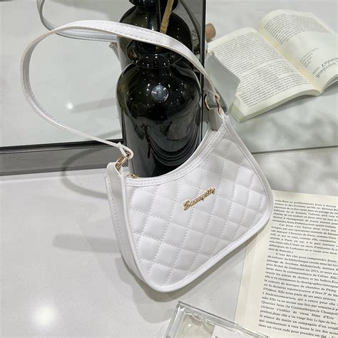 Mumu 5030 Woman Cute Mini Pu Leatther Baguette Shoulder Bag With Zipper