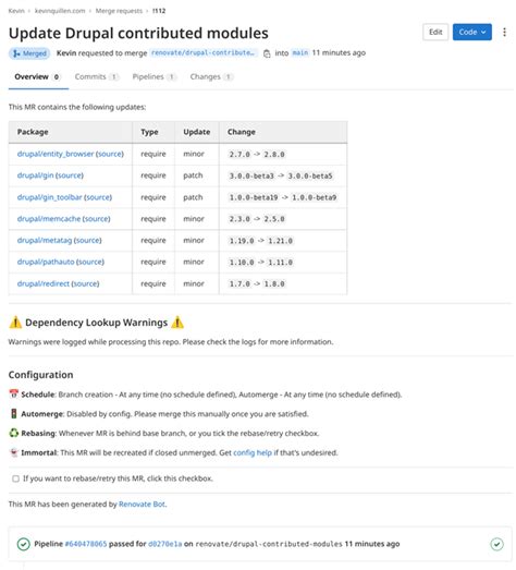 how to automate dependency updates with renovate velir
