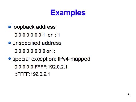 ipv6 address examples ipv6 what why how slide 8