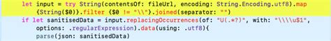 ios twitter api how to convert unicode to string stack overflow