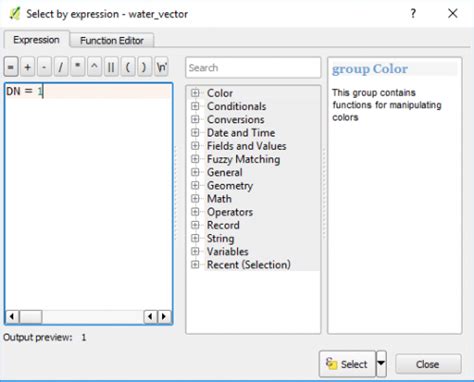 simple methodology for water data extraction using qgis