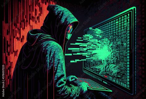 Ai Generated Render Of A Cyber Attack Protecting Your Network From