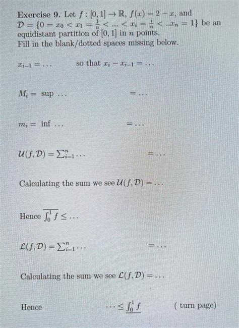 Solved Exercise 9 Let F [0 1] → R F X 2 1 And D