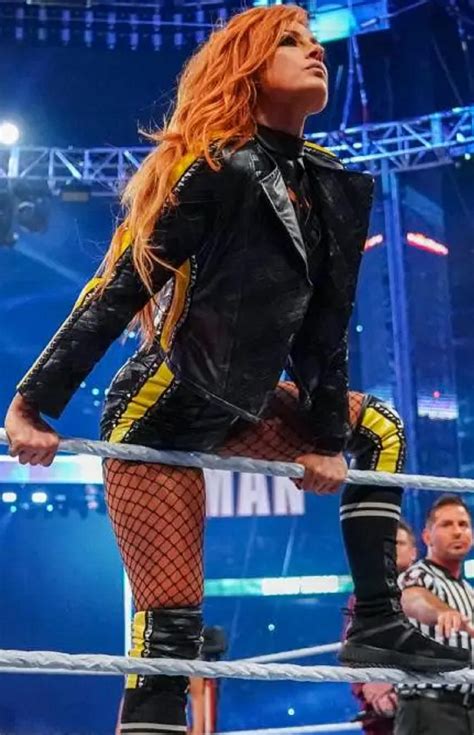 Becky Lynch Looking Sexy In Her Wm 35 Leather Jack By Dragonmatt600 On