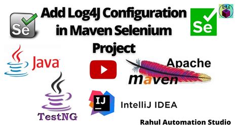 🔥🔥log4j logger configuration add log4j in maven selenium project