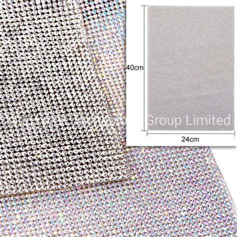 China Bling 24 40cm 2mm Ss6 Glass Hotfix Rhinestones Trim Crystal Ab