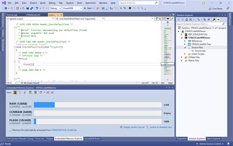 creating advanced stm32cubemx based projects with visualgdb visualgdb