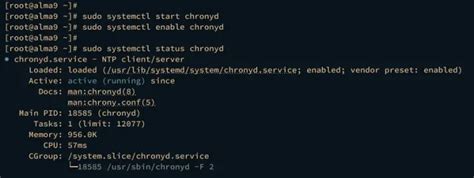 Guide To Set Up Chrony As Ntp Server And Client On Almalinux 9