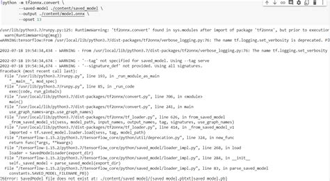 savedmodel file does not exist but it exists · issue 2004 · onnx
