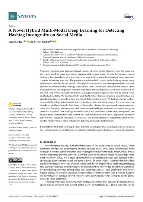 Pdf A Novel Hybrid Multi Modal Deep Learning For Detecting Hashtag