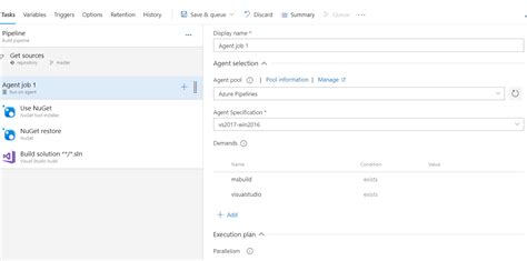 git azure devops ci pipeline error [error]project file s matching