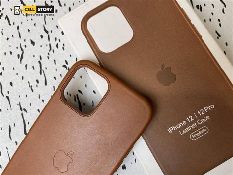 Leather Case Magsafe For Iphone 12 Pro Brown