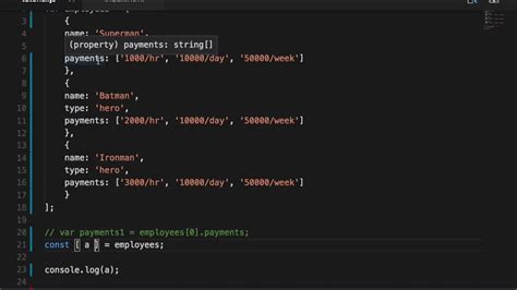 es6 038 destructuring arrays and objects youtube