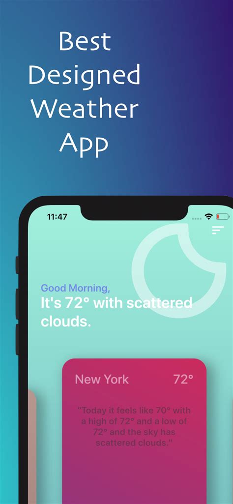 a sleek weather app with flutter