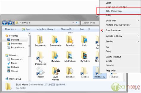 rizone takeownership extension right click to take ownership of files