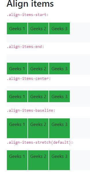 flexbox utilities in bootstrap with examples geeksforgeeks