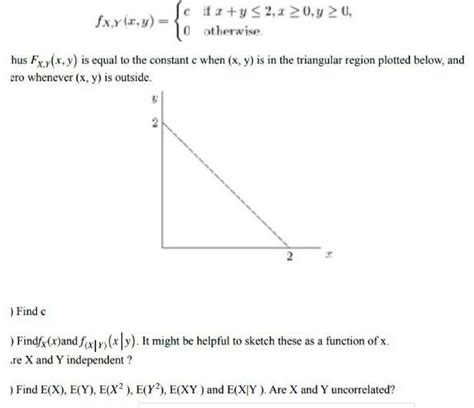 [solved] consider continuous random variables x y which