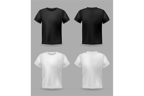 White And Black T Shirt Mockup Sport Blank Shirt Template F