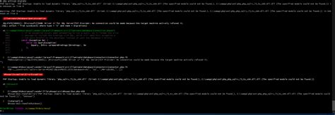 php warning php startup unable to load dynamic library c program