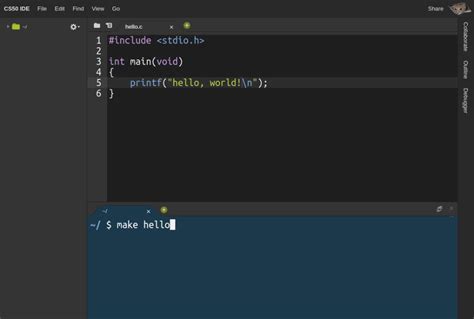 cs50 ide — cs50 docs problem set integrated development