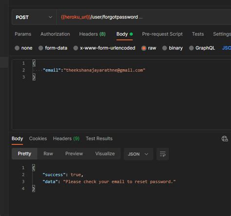 flutter dio reset password api integrating not working stack overflow