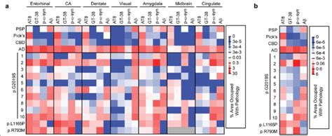 Quantitative Pathology Heat Maps From Lrrk2 Mutation Carriers And